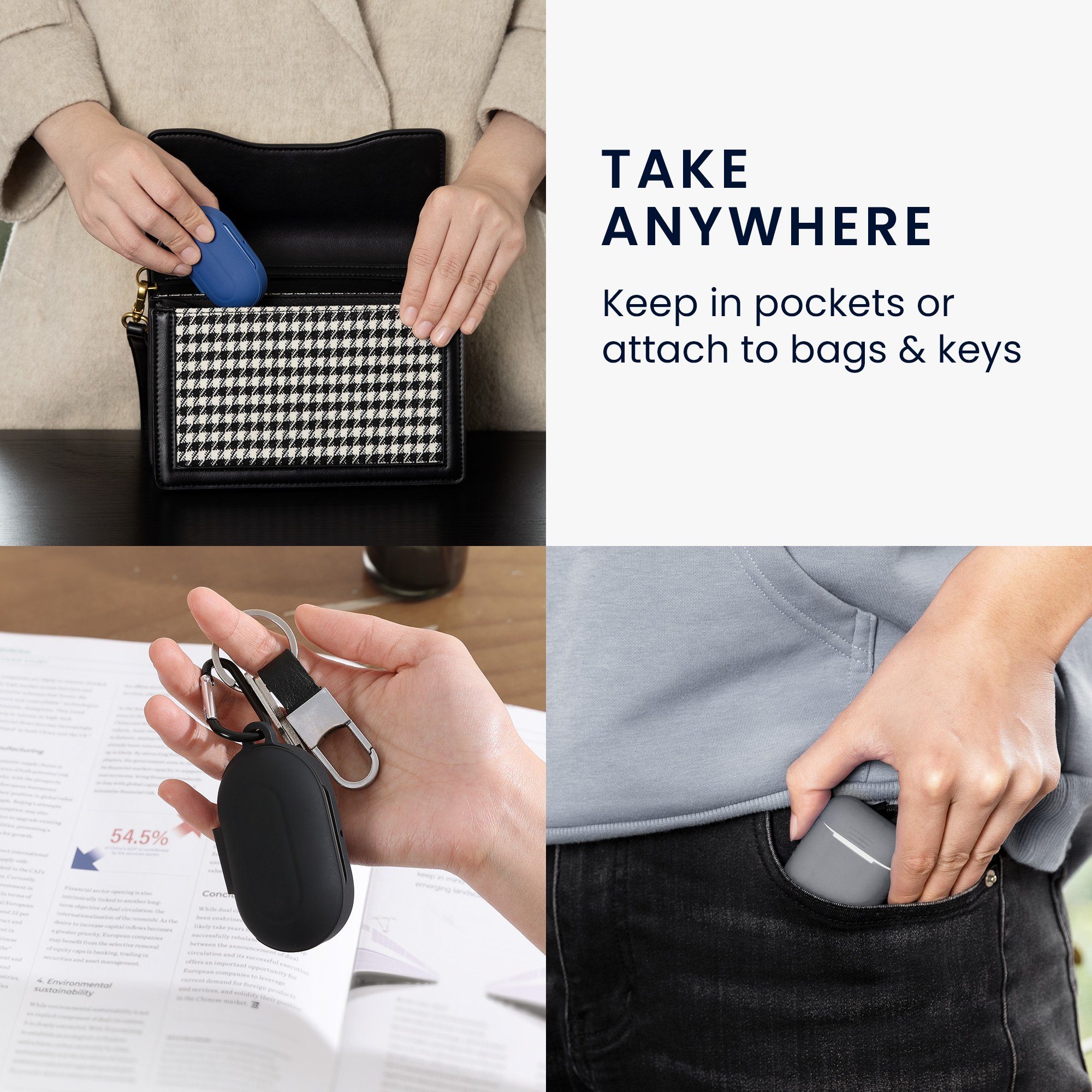 kwmobile Etui Schutzhülle für Nothing Ear (1) Hülle, TPU Silikon Case ...