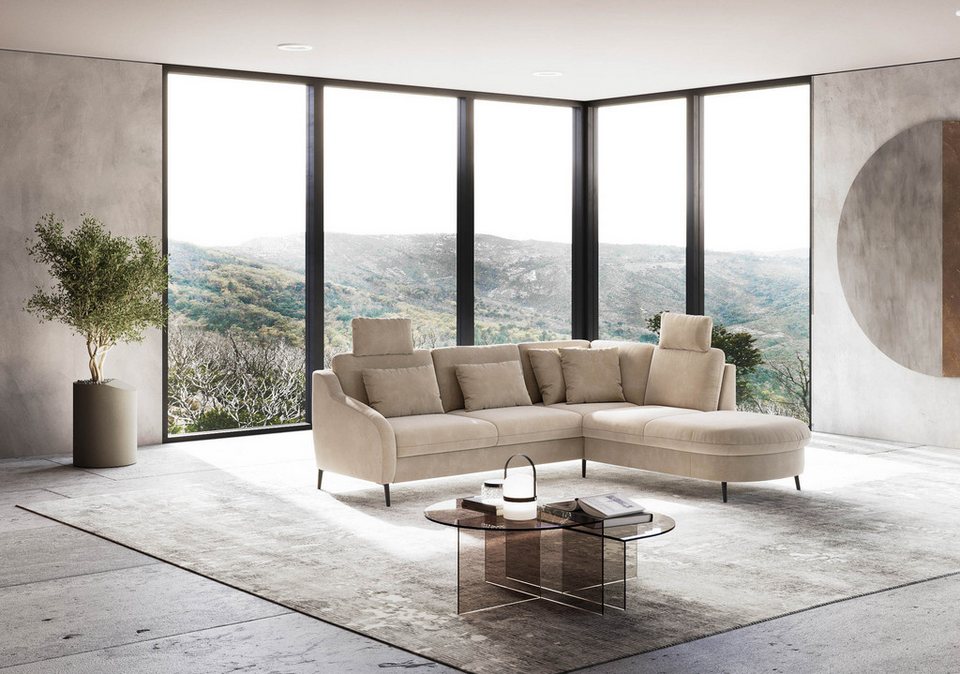 Sitandmore Ecksofa Soul L Form Wahlweise Mit Bettfunktion Und Bettkasten