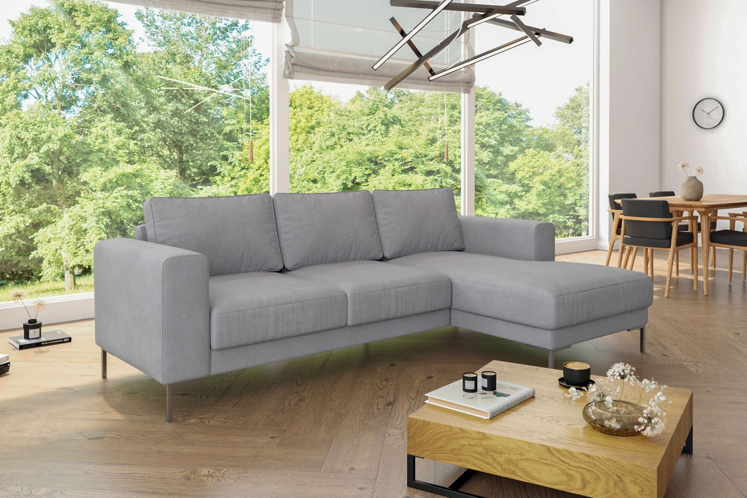 Stylefy Ecksofa Aversa, L-Form, Eckcouch, Ottomane links oder rechts ...