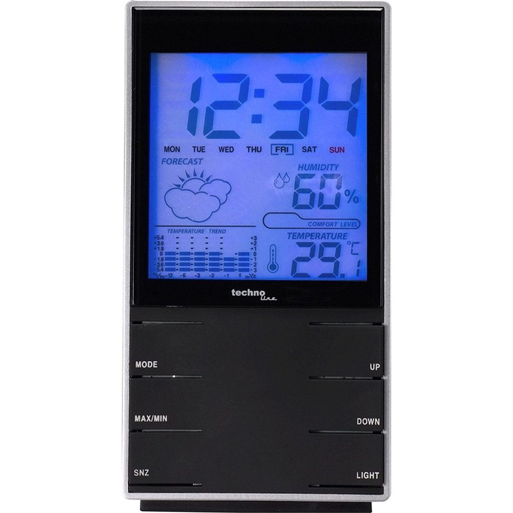technoline Technoline WS 9120 Schwarz Wetterstation - Wetterstat ...