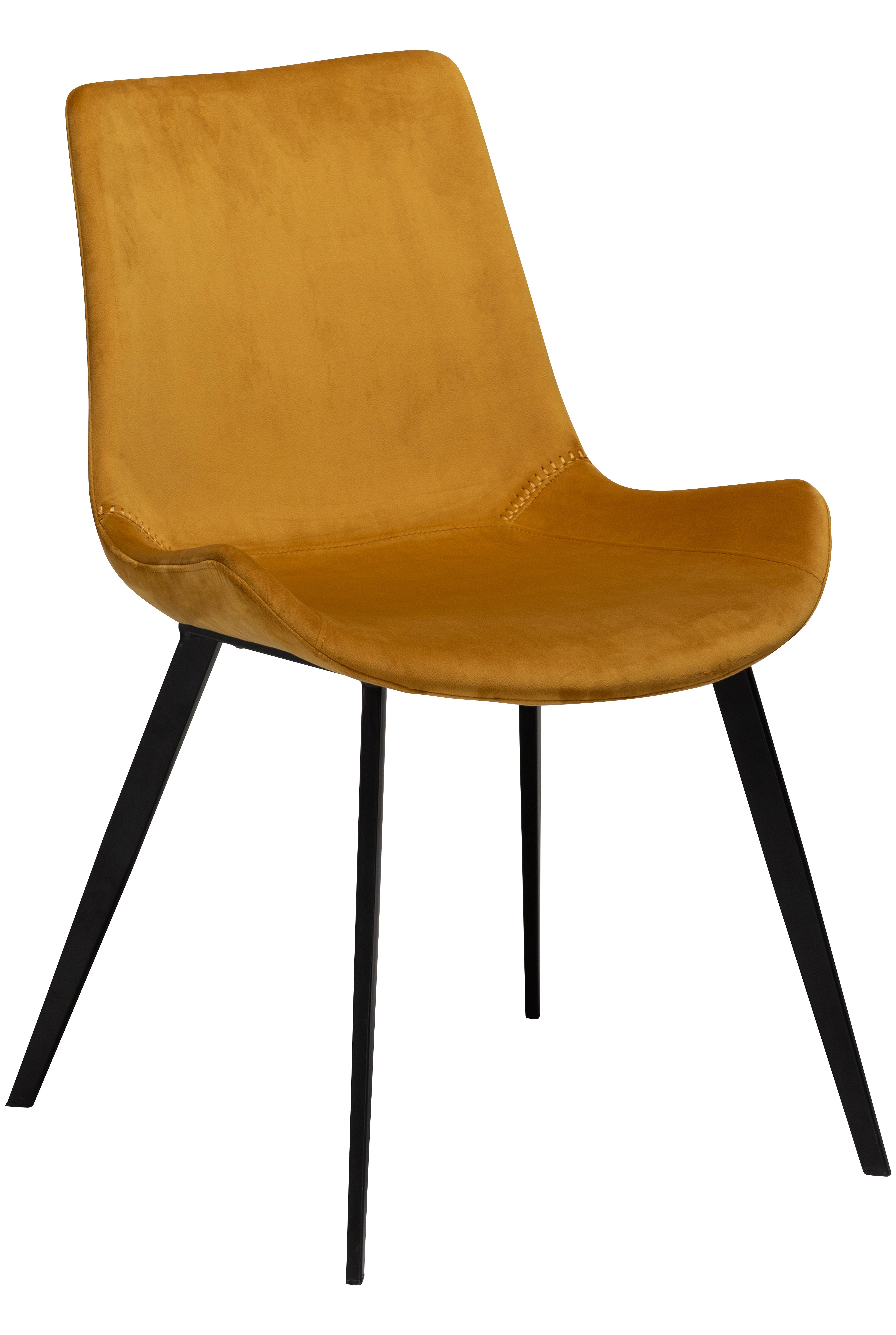 Ebuy24 Esszimmerstuhl 2er Set Danform Hype Esszimmerstuhl Velourgelb Ock