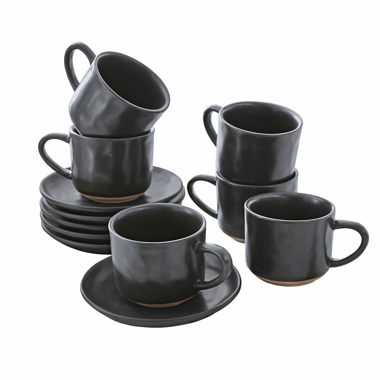 Mirabeau Geschirr Set Espressotasse Mit Untertasse 6er Set Biarré