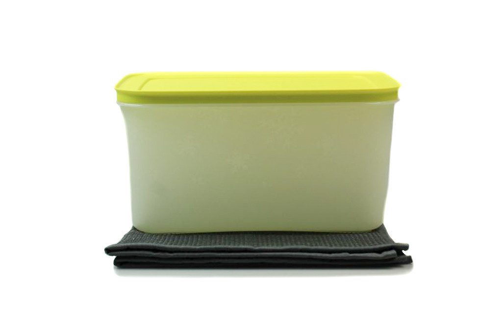 TUPPERWARE Back-Set Eiskristall 2,5 L limette + GLASTUCH