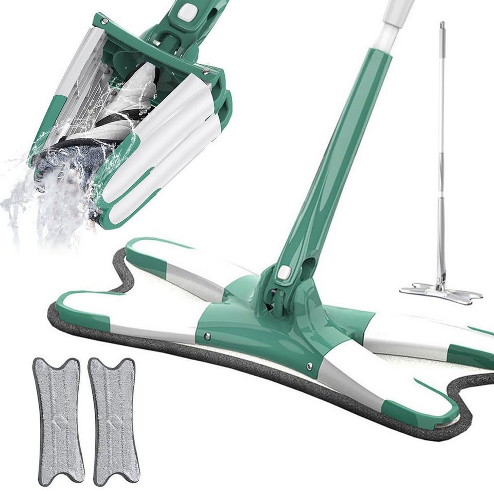 Dopwii Wischmopp Bodenwischer X Förmiger Großer Flachwischer 360