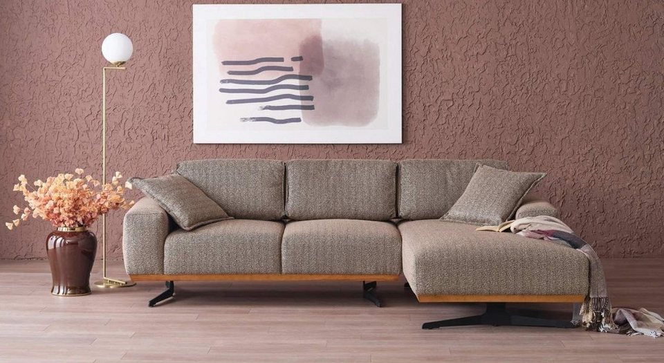 Jvmoebel Ecksofa Luxus Ecksofa L Form Modern Möbel Wohnzimmer Grau
