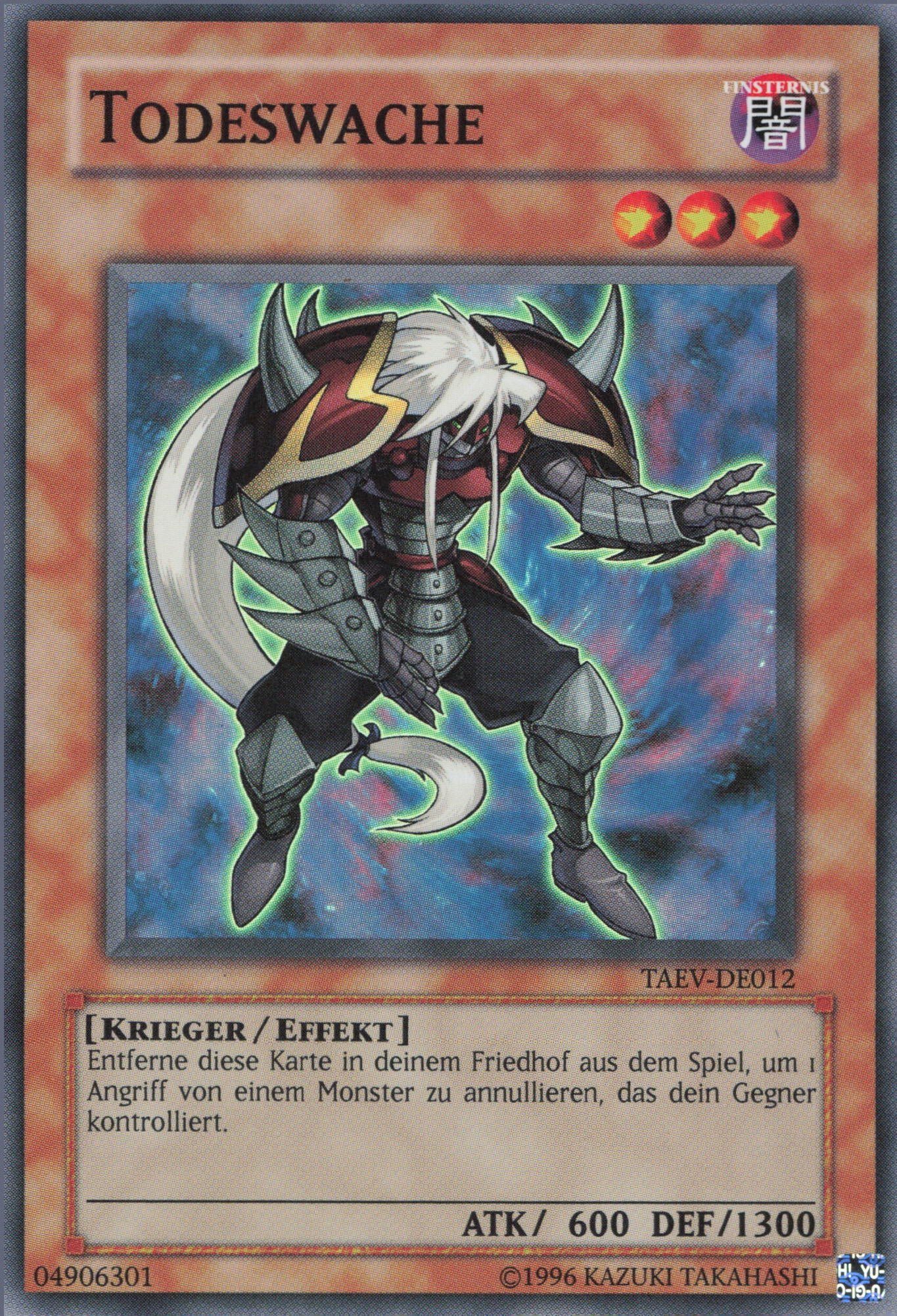 ReCollectibles Sammelkarte YuGiOh Karte Todeswache (V.1) deutsch, Yu-Gi-Oh! Karte TAEV-DE012 ...