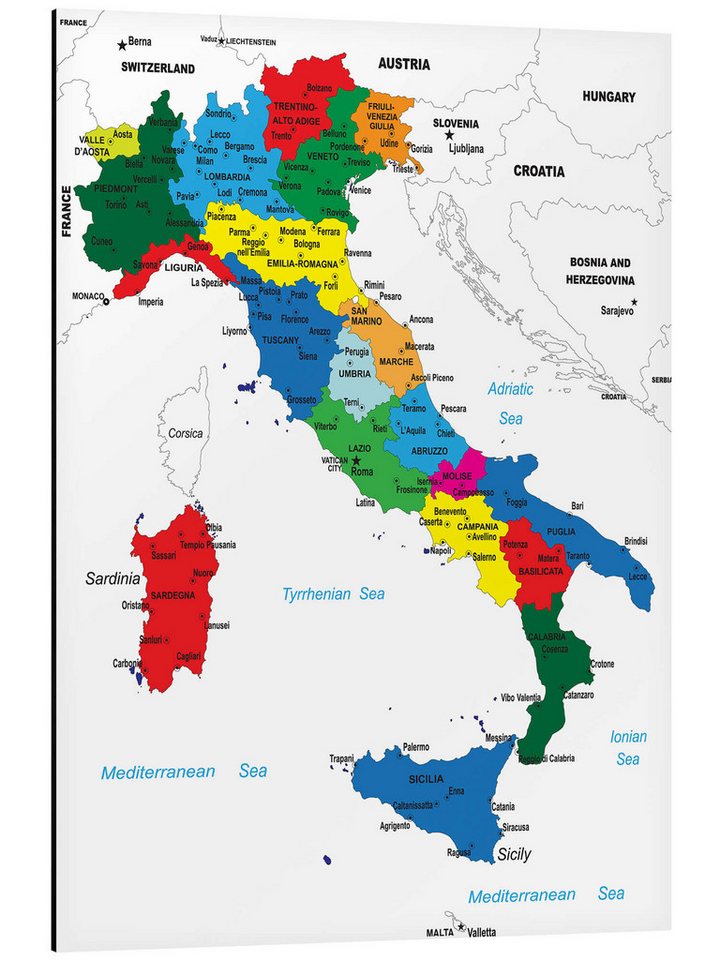 Posterlounge Alu Dibond Druck Editors Choice Italien Politische