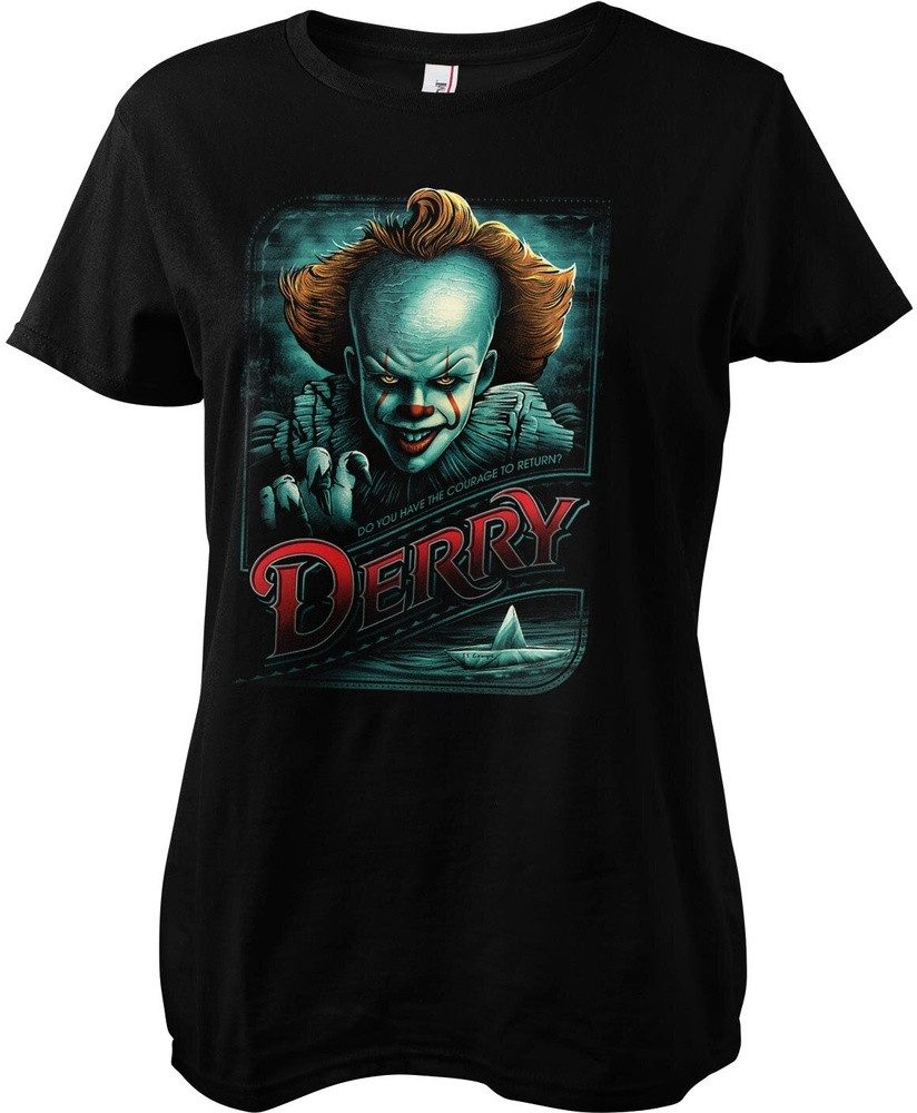 IT T-Shirt Pennywise In Derry Girly Tee