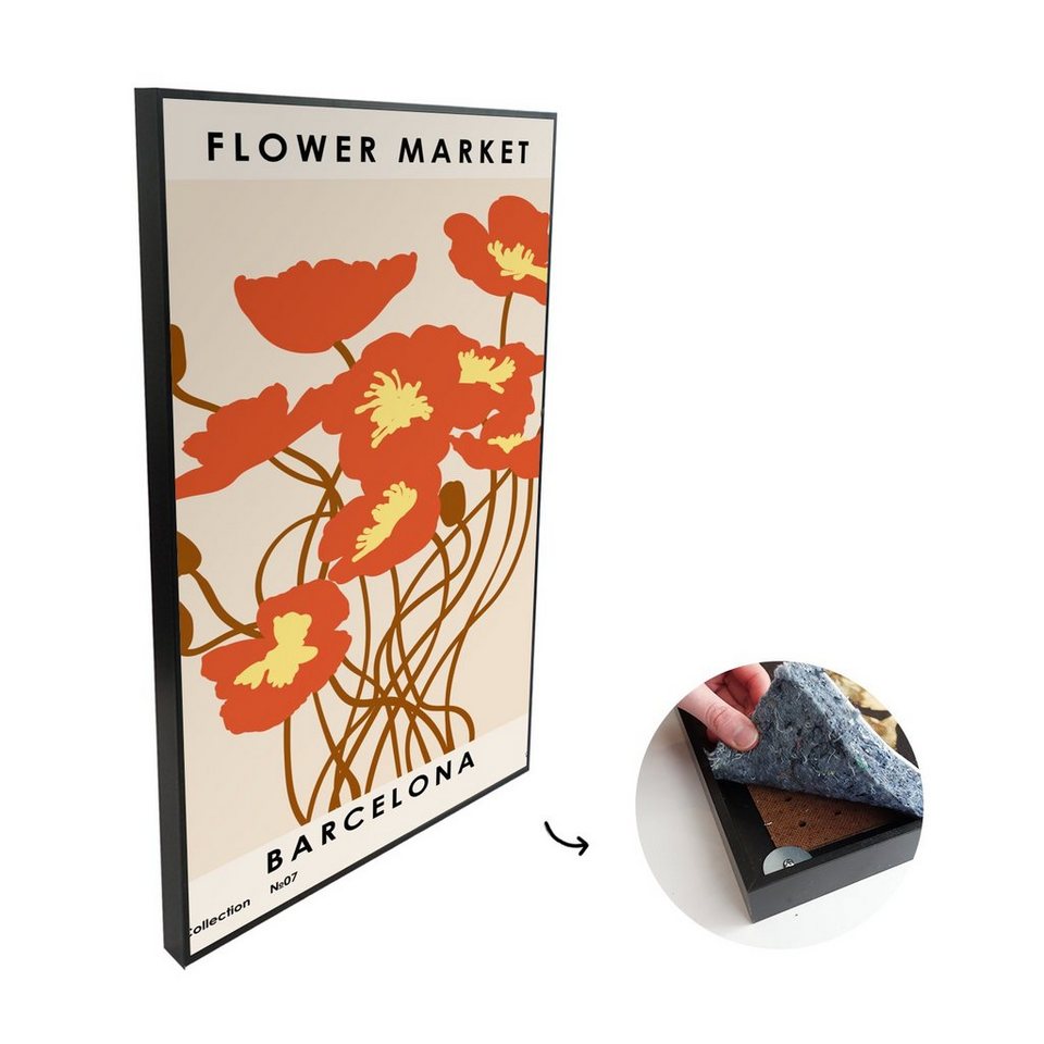 Muchowow Akustikplatte Blumen Pastell Zitate Barcelona Vintage