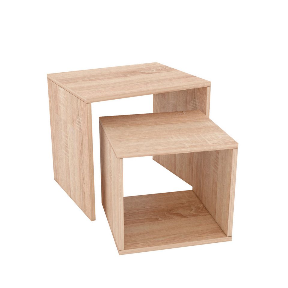Domando Couchtisch 2er Set Couchtisch Urbino In Sonoma Eiche 2 St 2