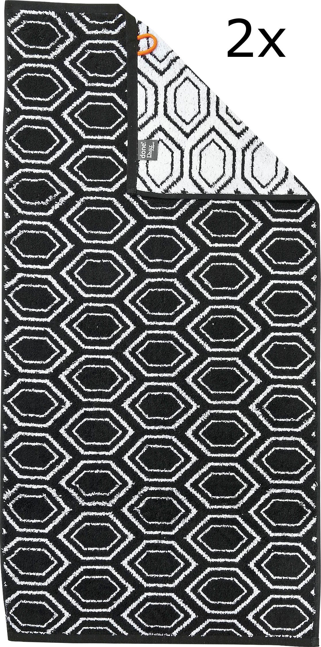 Done® Handtuch Set Daily Shapes Ethno Jacquard Walkfrottier Set 2
