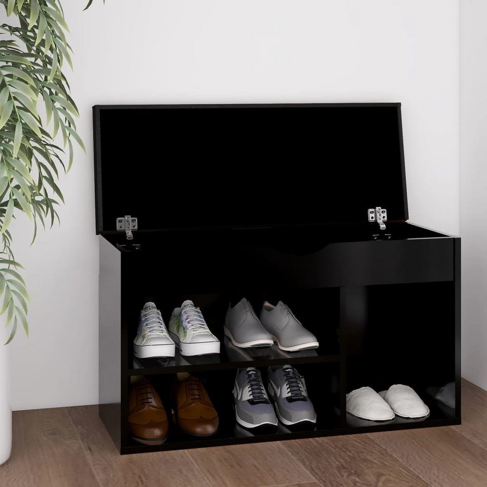 Möbelando Schuhschrank 3011508 In Schwarz Abmessungen Lxbxh 80x30x47 Cm