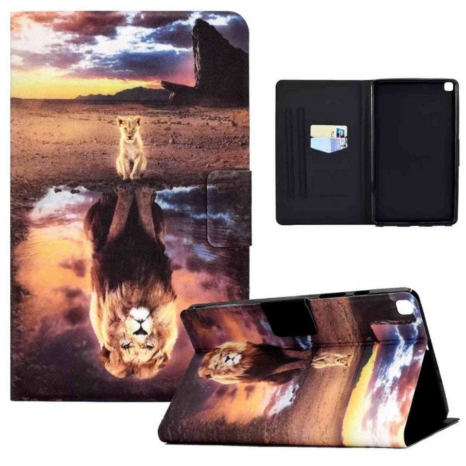Wigento Tablet Hülle Für Samsung Galaxy Tab A8 2021 X205 X200 Design