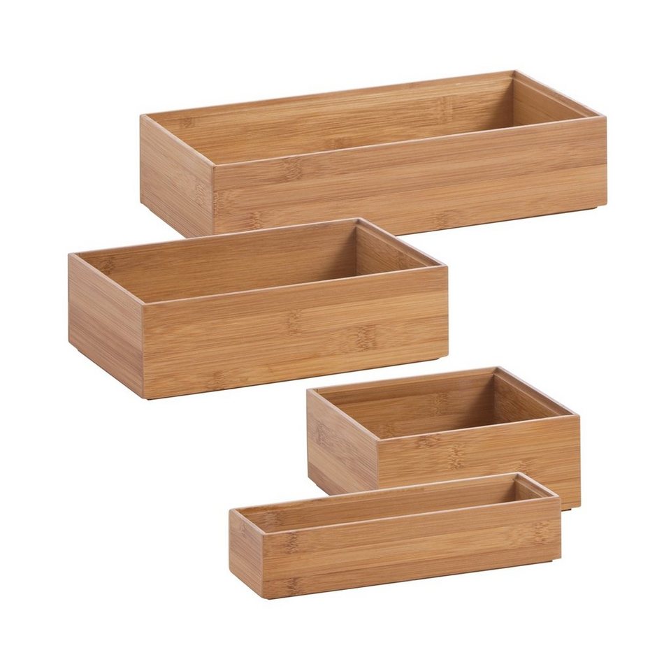 Hti Living Aufbewahrungsbox Ordnungsboxen Holz 4er Set Set 4 St 4x