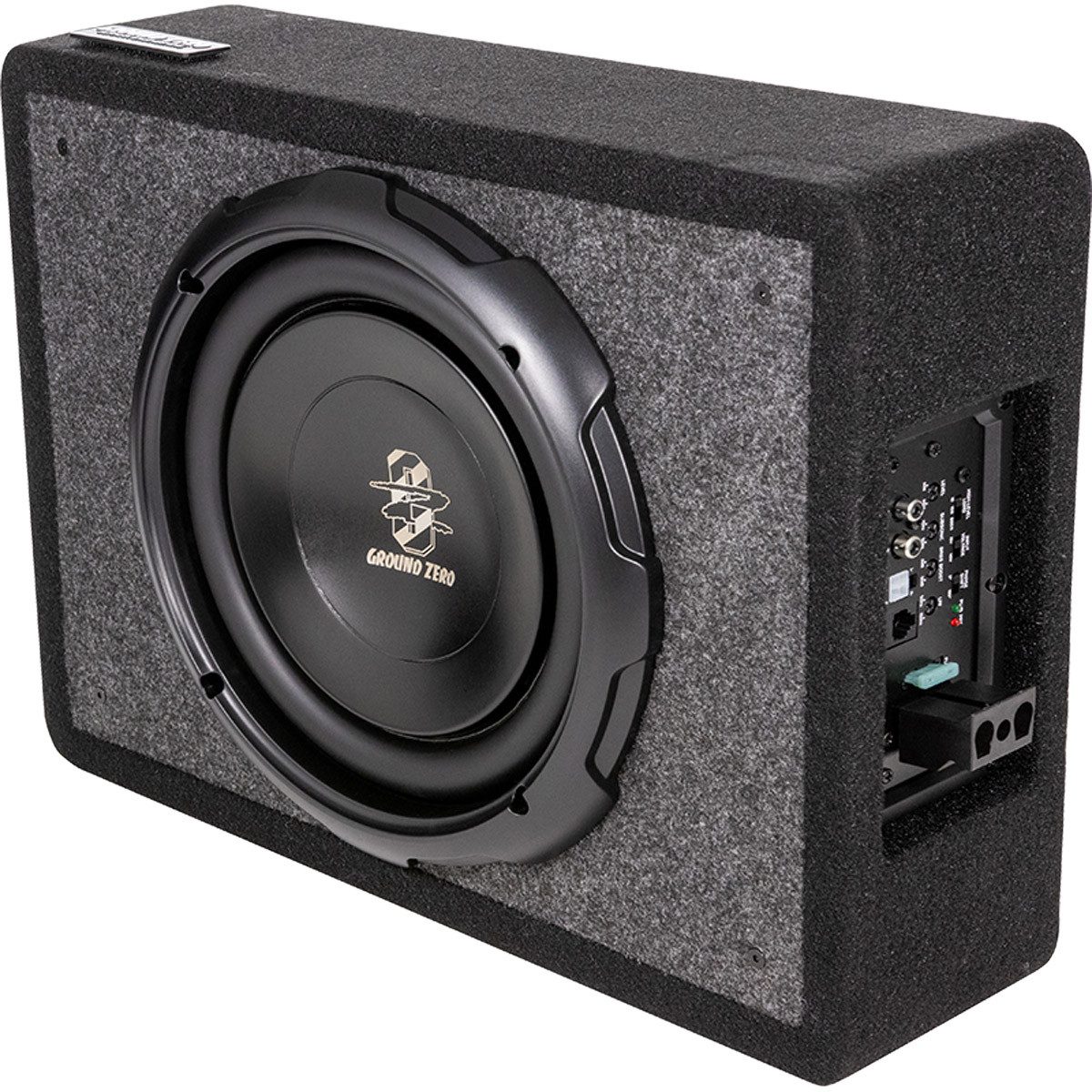 Ground Zero GZCS 20SUB-ACT, Kompakter 20 cm Aktiv-Gehäusesubwoofer Auto ...