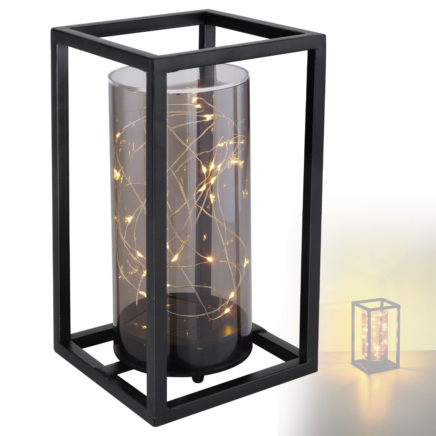GLOBO LIGHTING LED Solarleuchte Solarleuchte Garten Laterne 25cm ...