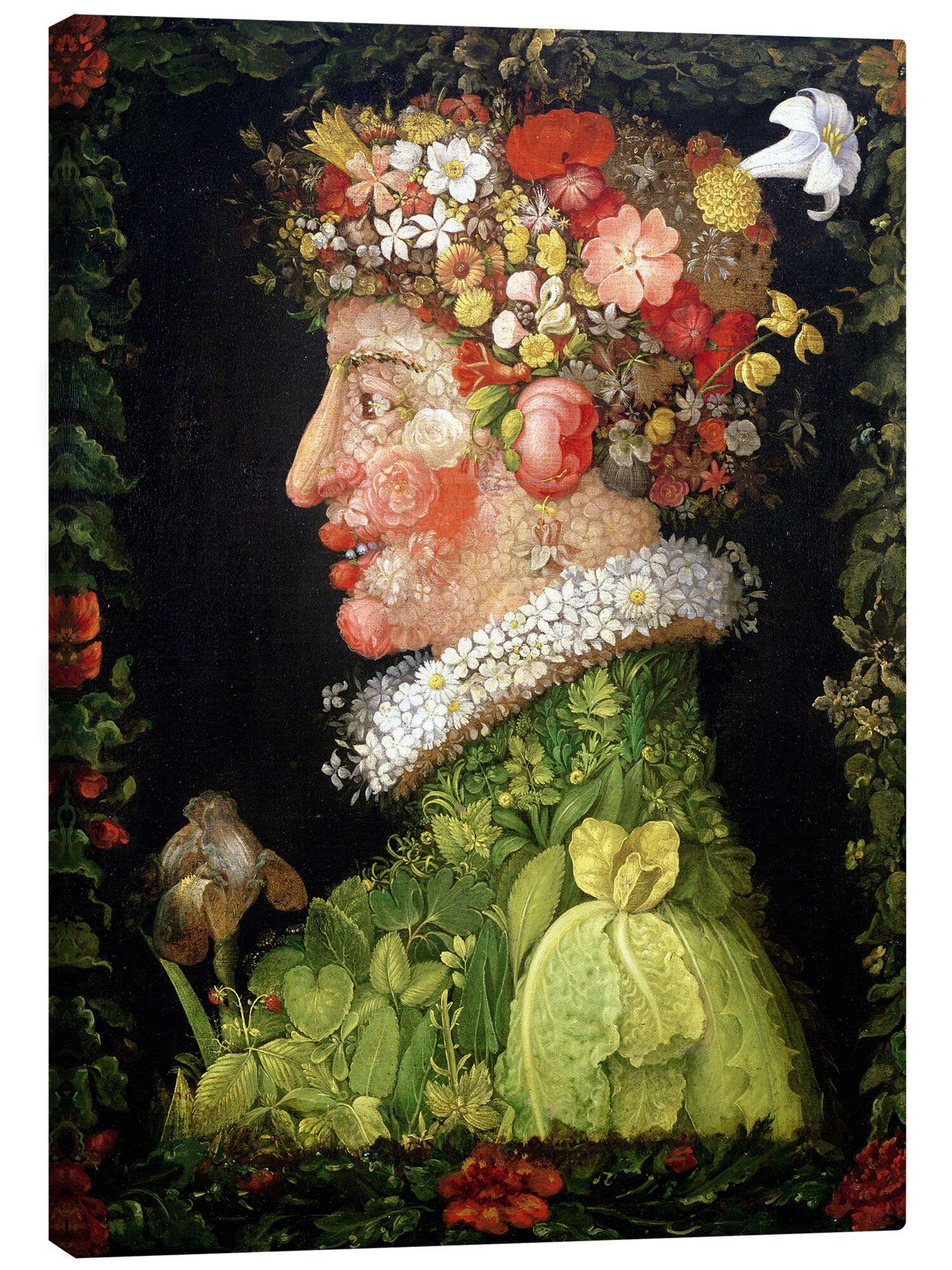 Posterlounge Leinwandbild Giuseppe Arcimboldo Der Frühling 1573 Malerei