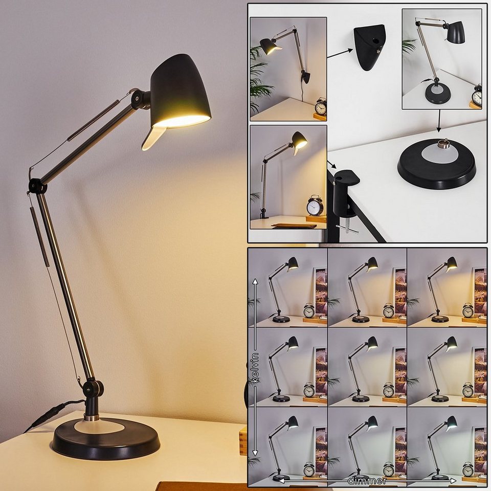 Hofstein Tischleuchte Dimmbare Led Büro Schreib Nacht Tisch Lampen