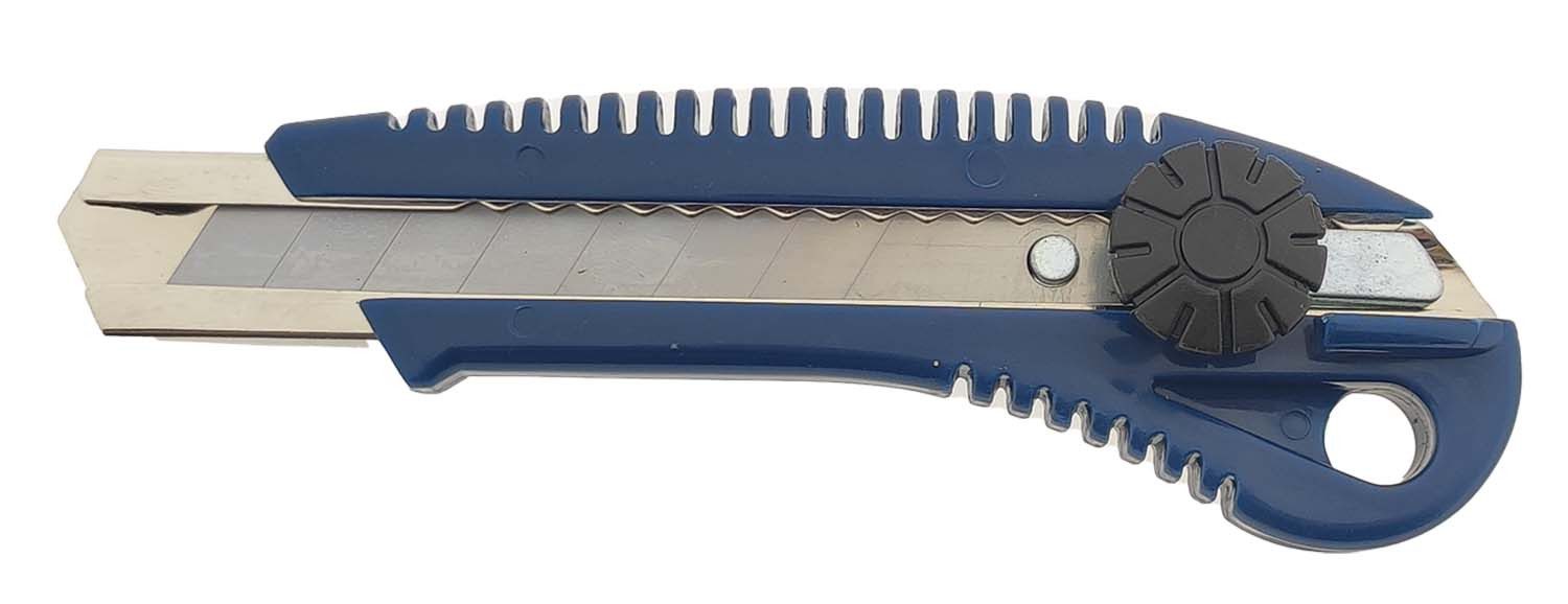 varivendo Cuttermesser 12 x Maler-Cuttermesser 18mm schwere Handwerkerausführung blau, Klinge: 1 ...