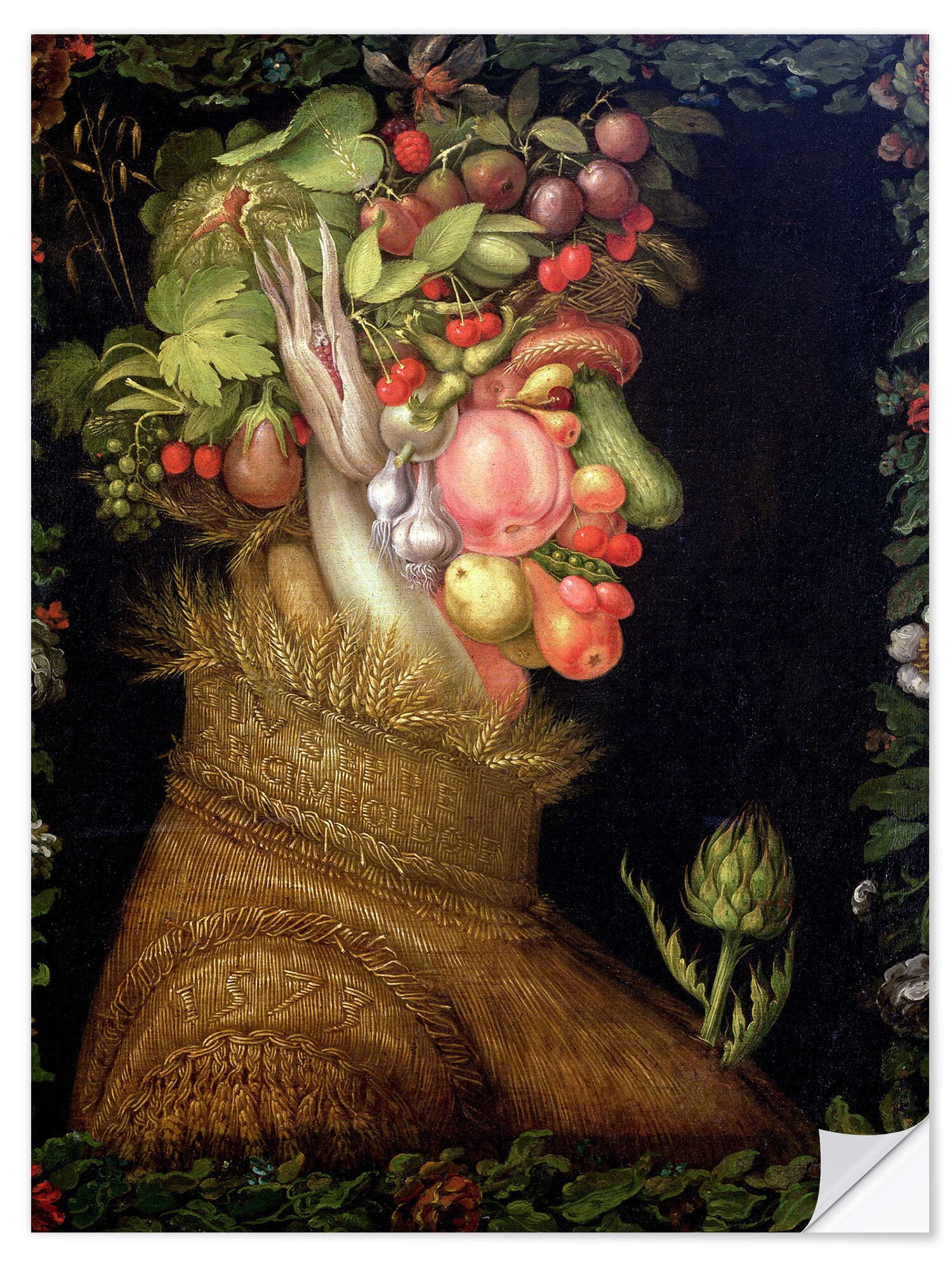Posterlounge Wandfolie Giuseppe Arcimboldo Der Sommer 1573 Malerei