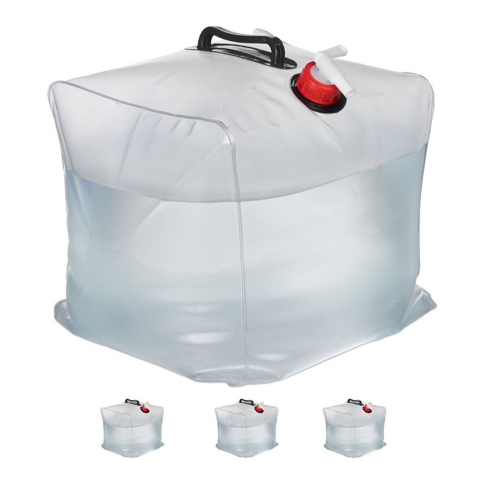 relaxdays Kanister 4er Set faltbare Wasserkanister 20 l relaxdays Kanister 4er Set faltbare Wasserkanister 20 l