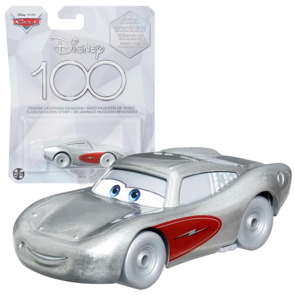 Disney Cars Spielzeug-Rennwagen Lightning McQueen HPJ53 Disney 100 Disney Cars Cast 1:55 Autos