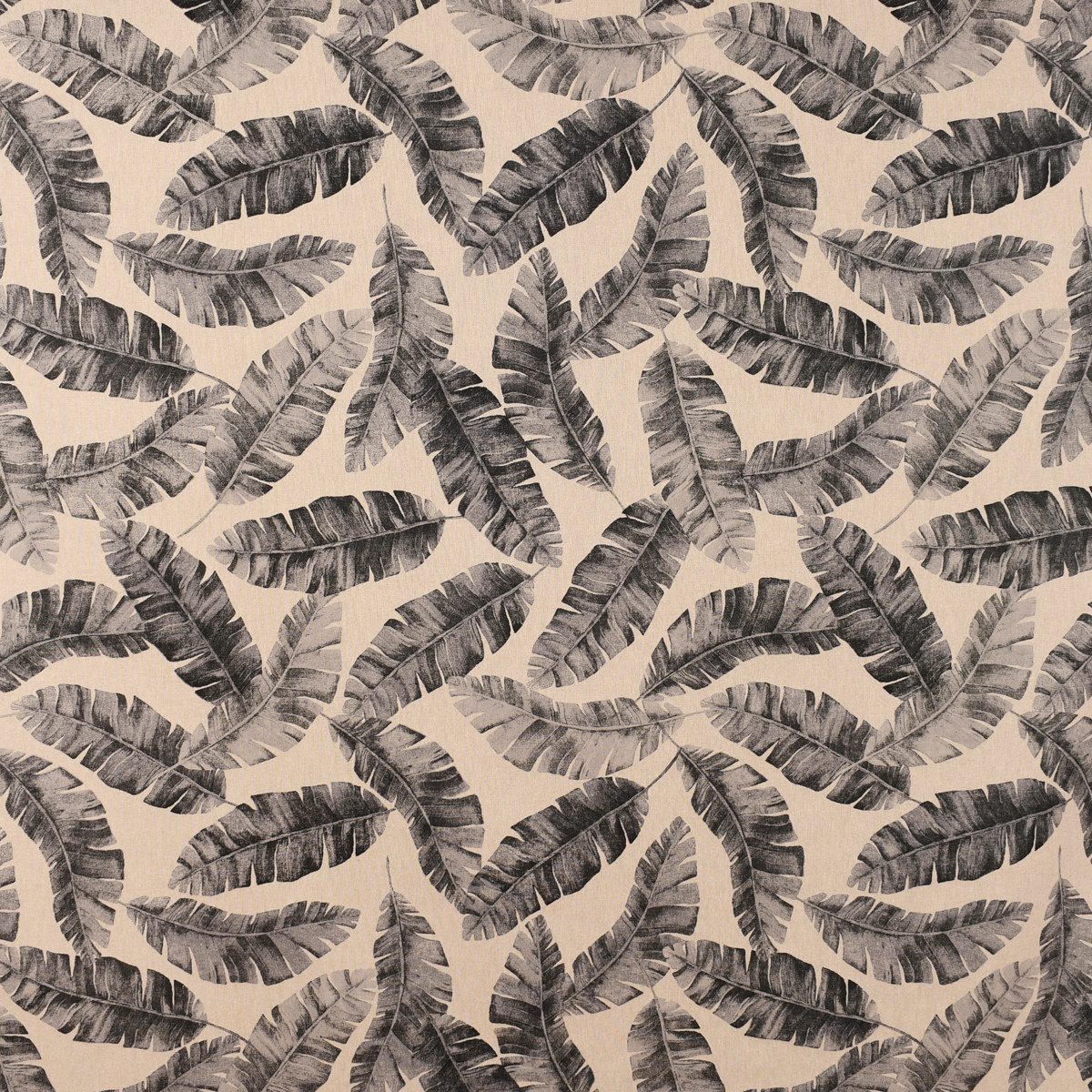 SchÖner Leben Stoff Dekostoff Leinenlook Safari Leaves Palmenblätter