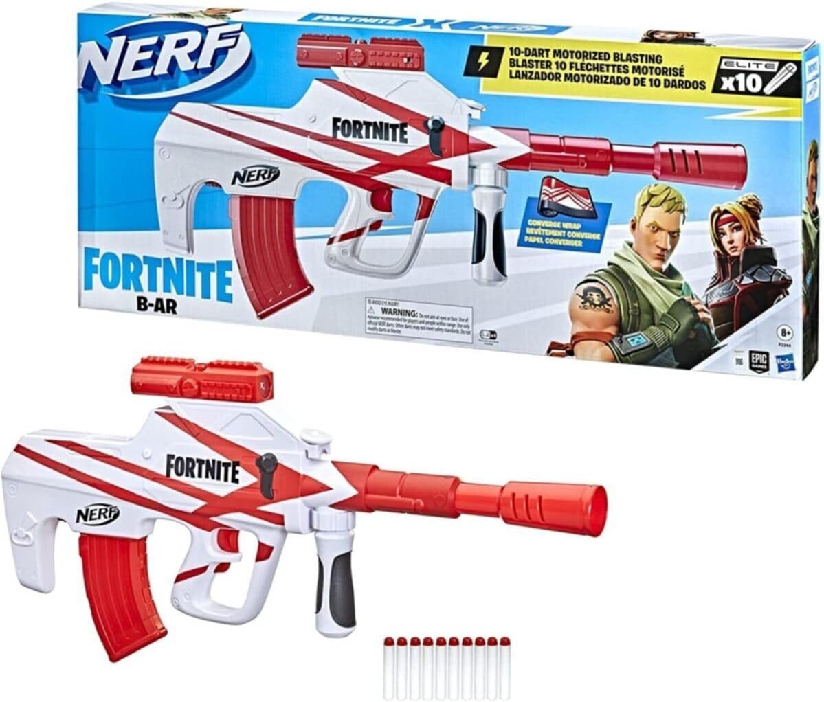 Hasbro Blaster Nerf Fortnite B-AR, mit 10 Darts