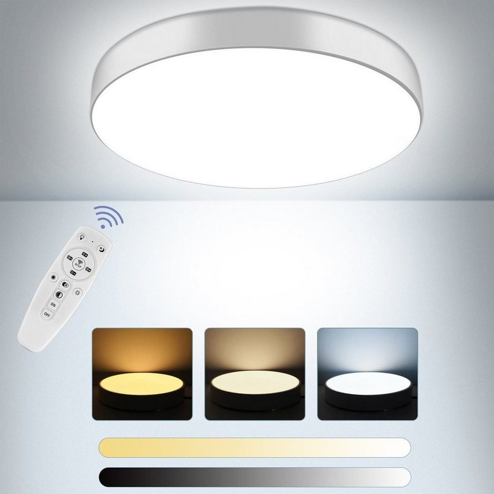 Letgospt Deckenleuchte Led Deckenleuchte 18 24w Dimmbar Led