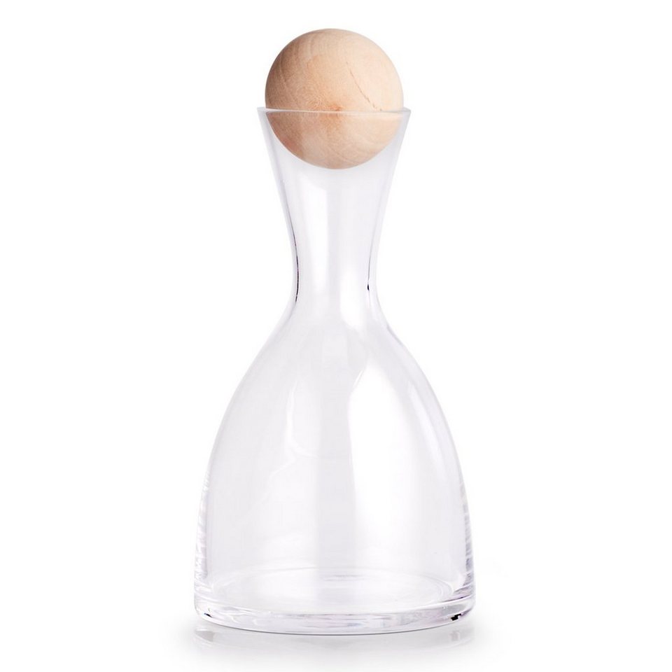 Zeller Present Karaffe 1 Tlg Glasschime Holz 750 Ml Moderne