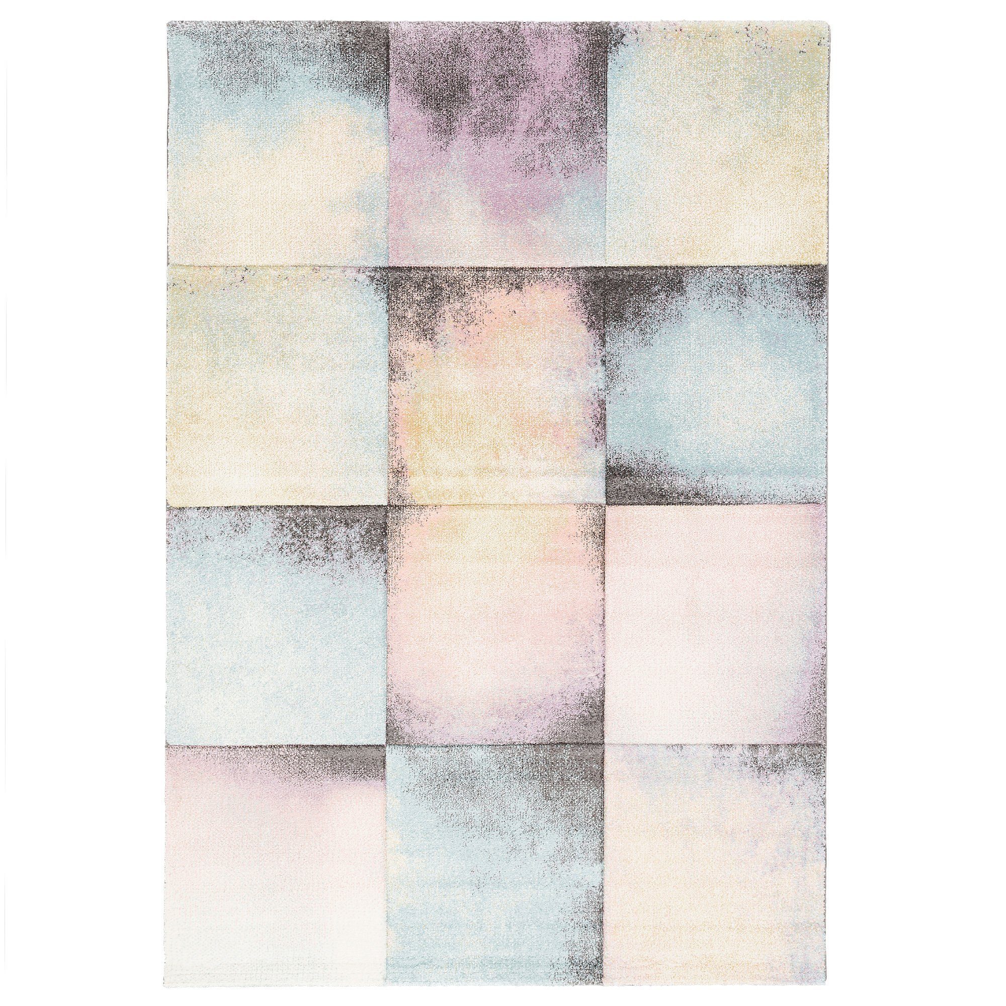 Pergamon Designteppich Designer Teppich Maui Pastell Karo Verlauf
