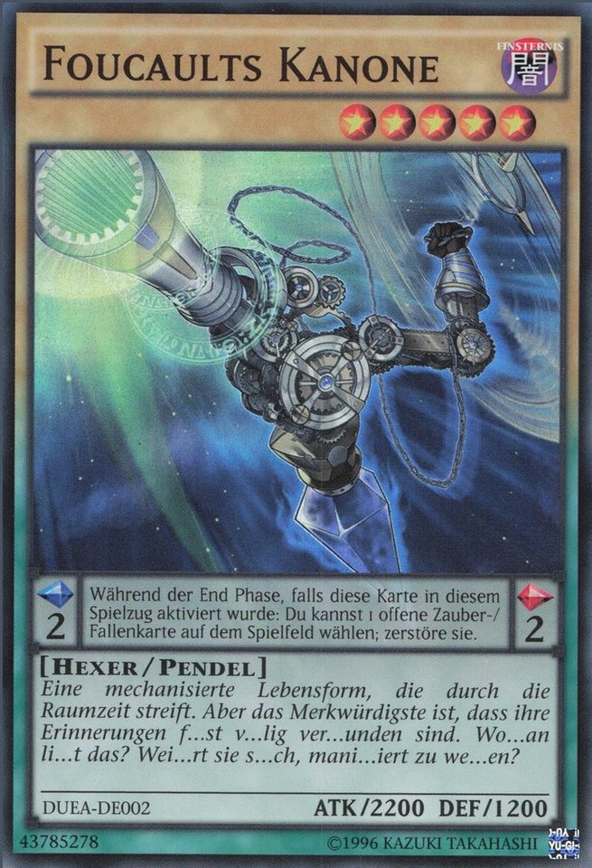 Recollectibles Sammelkarte Yugioh Karte Foucaults Kanone Deutsch Yu Gi