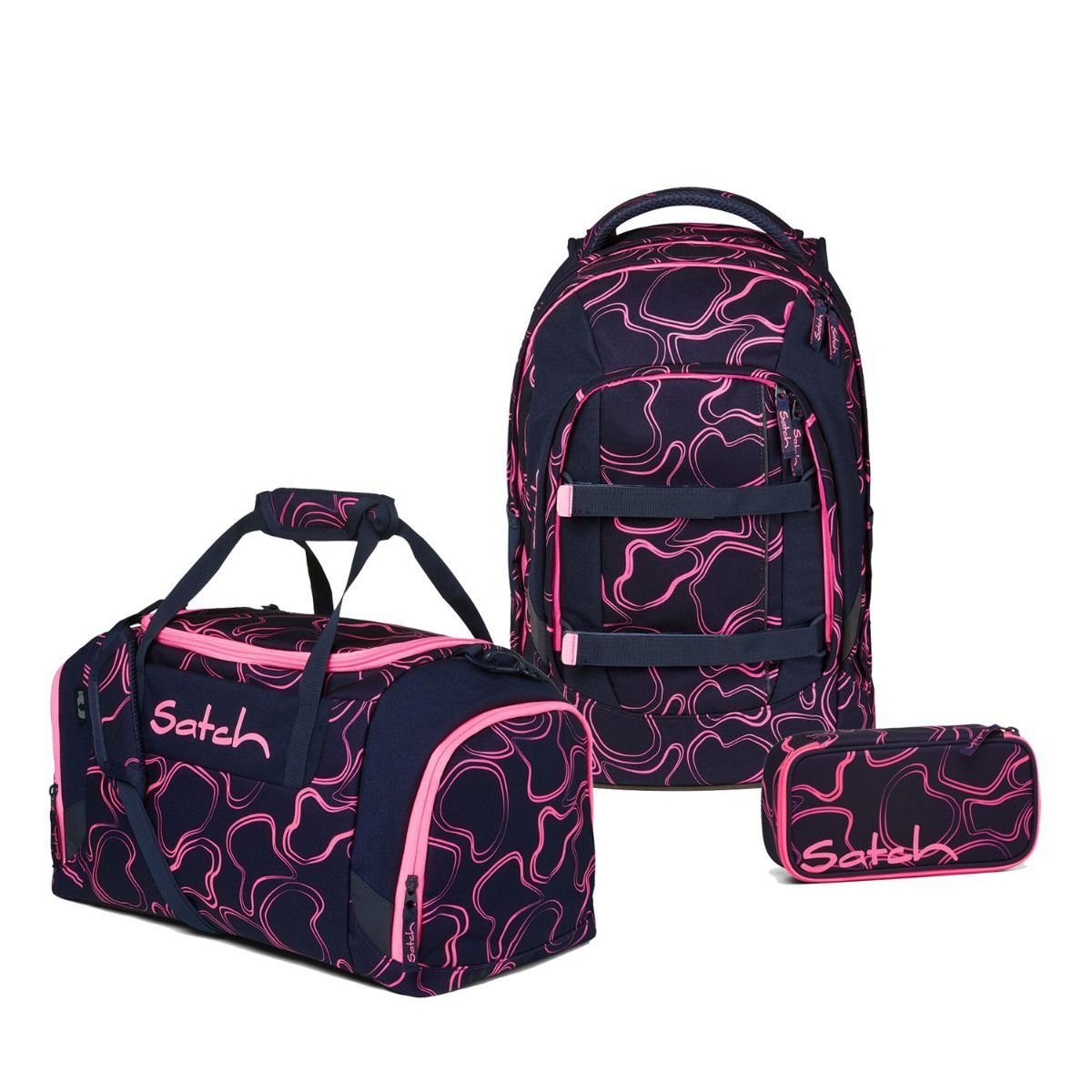 Satch Schulrucksack Pack (3tlg., inkl. Schlamperbox und Sporttasche ...