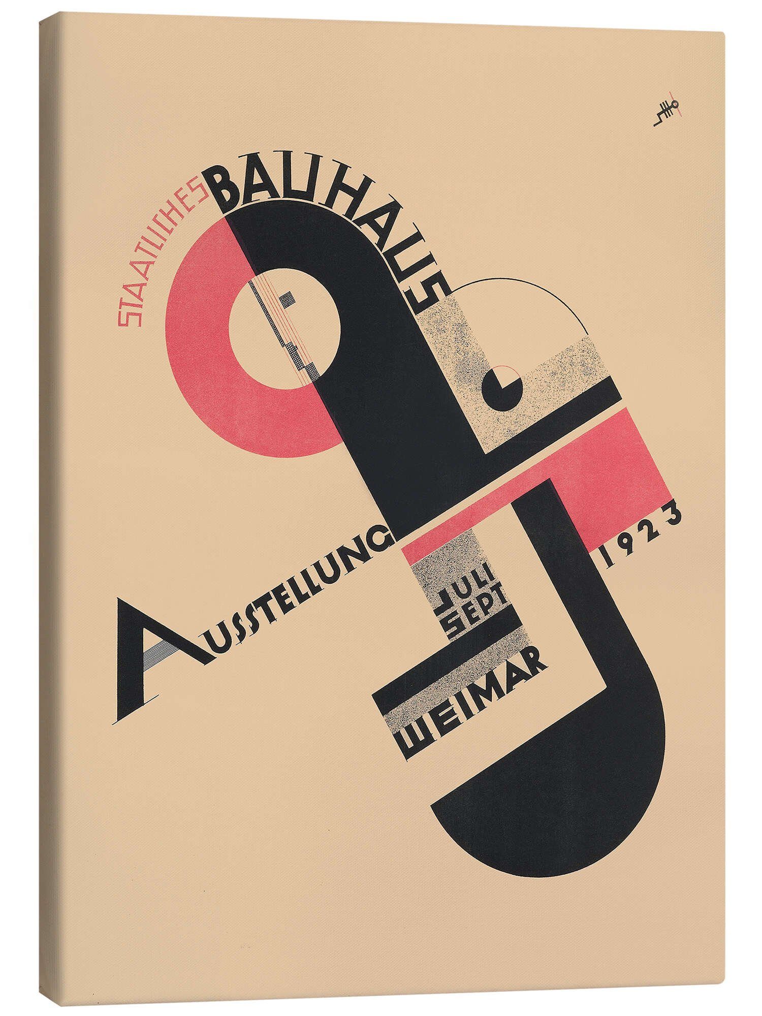 Posterlounge Leinwandbild Joost Schmidt Bauhaus Ausstellung Weimar I