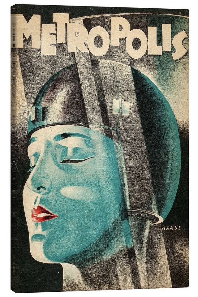 Posterlounge Leinwandbild Vintage Entertainment Collection Metropolis