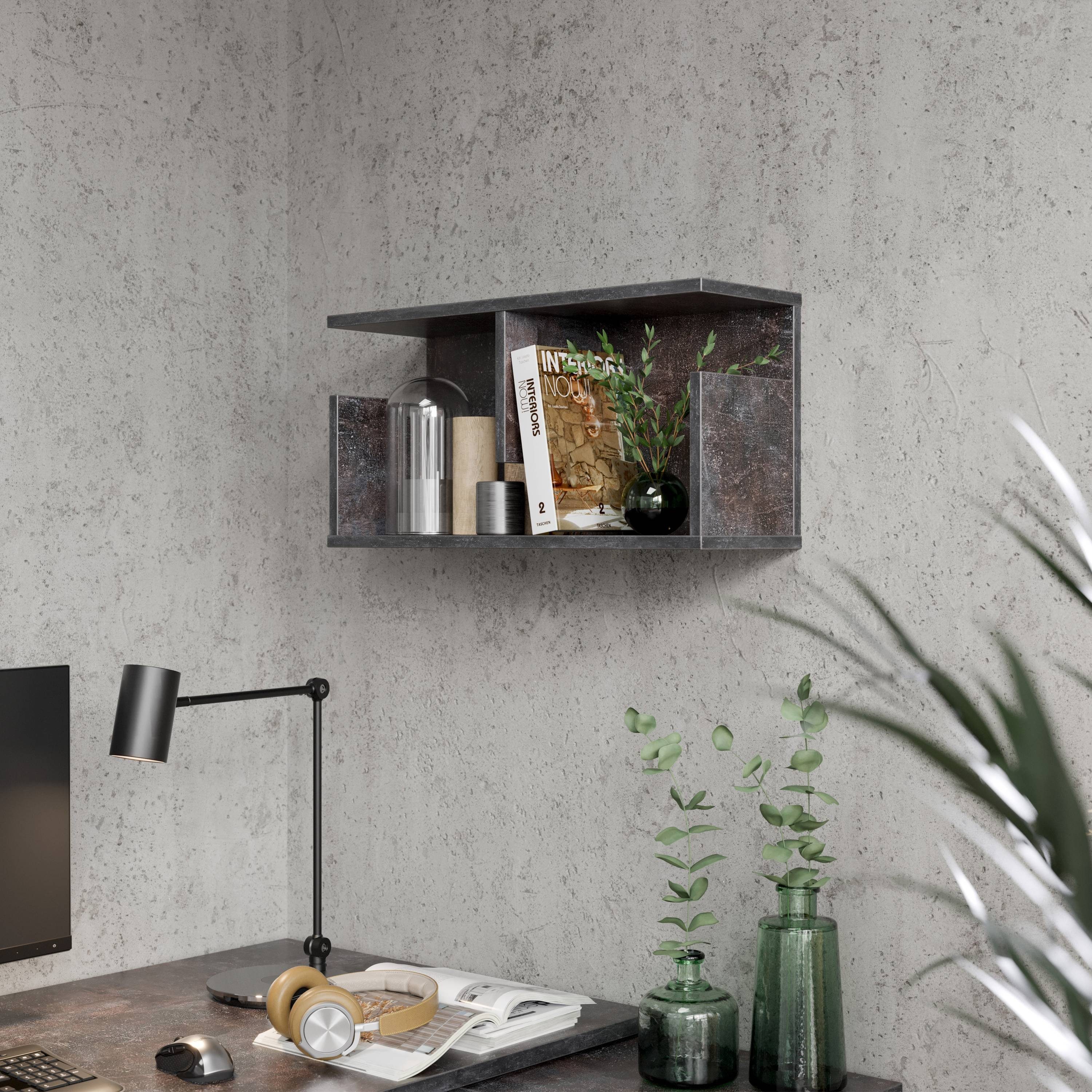 RICOO Wandregal WM010-PL, hängendes Regal Hängeregal Wandboard ...