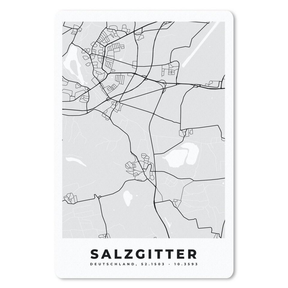 Muchowow Mauspad Karte Salzgitter Deutschland Karte Stadtplan