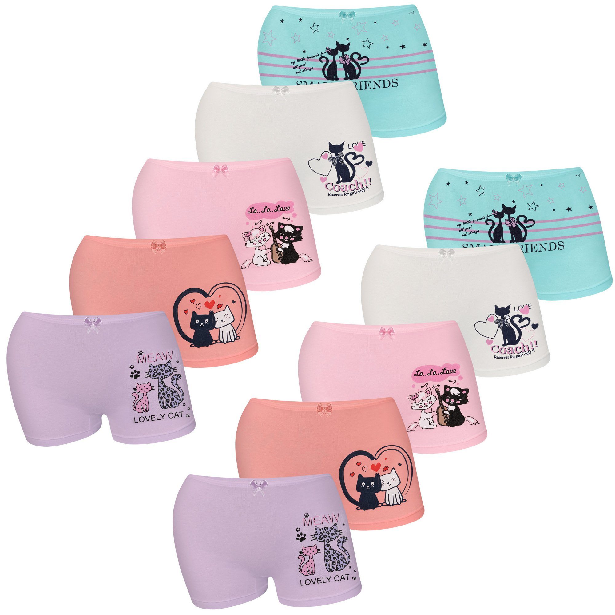 Loreza Panty 10 Mädchen Pantys Aus Baumwolle Unterwäsche Gr 92 170