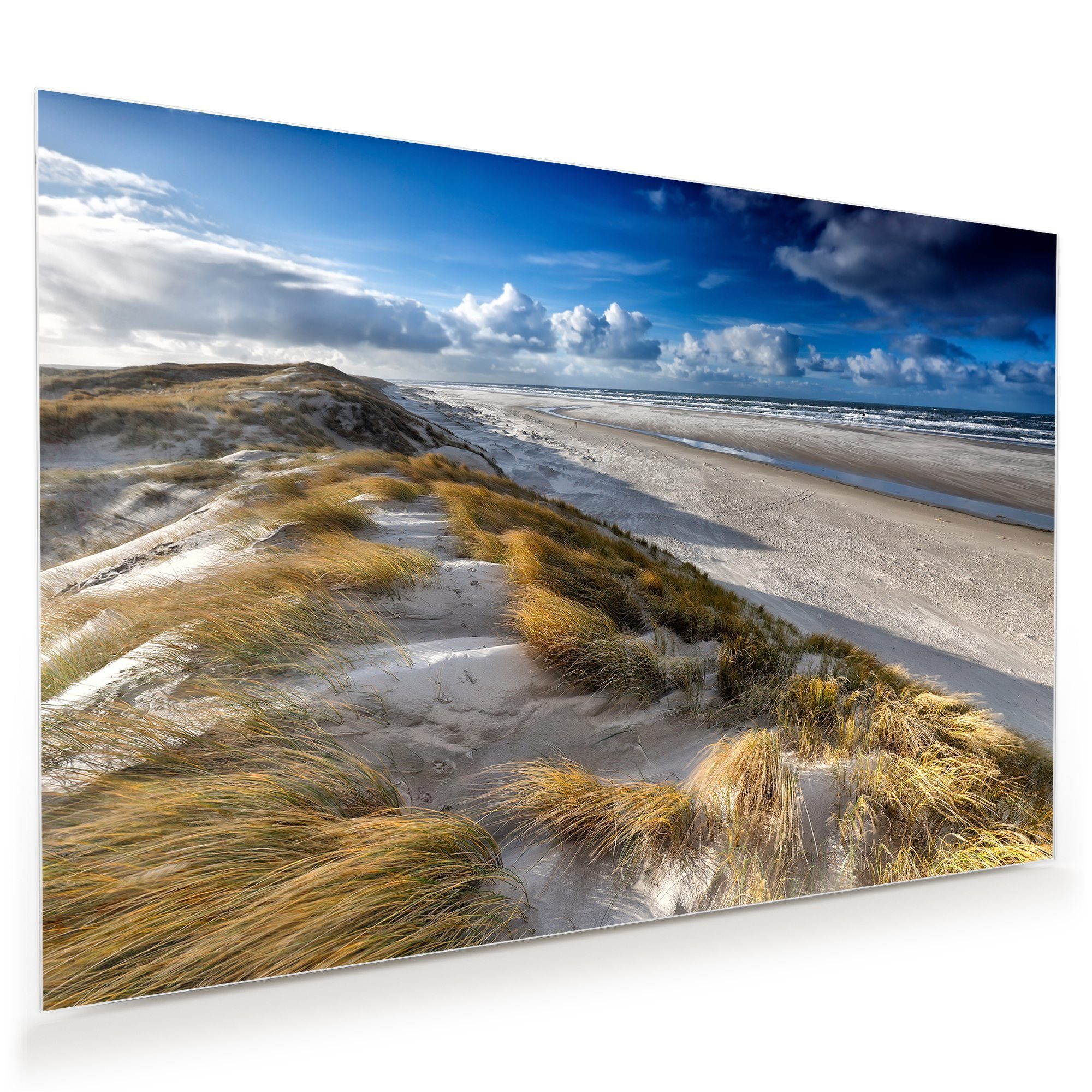 Primedeco Glasbild Wandbild Sanddünen mit Aufhängung, Natur