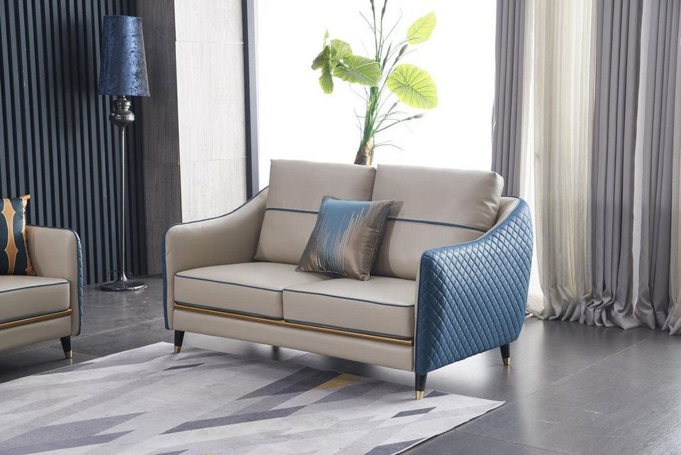 Jvmoebel Sofa Sofa 2 Sitzer Design Sofas Polster Couchen Relax Modern