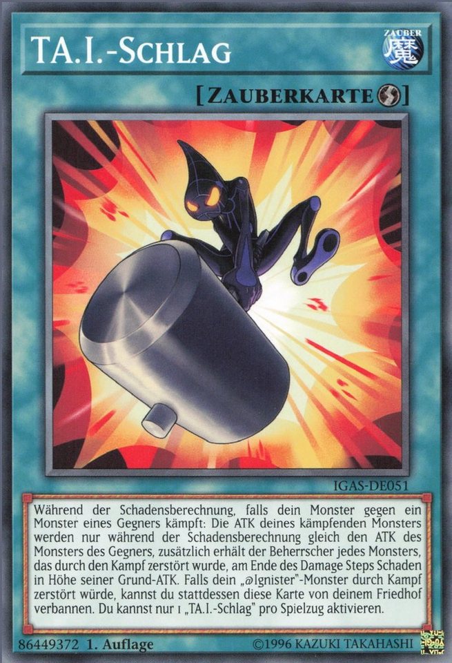 Recollectibles Sammelkarte Yugioh Karte Ta I Schlag Deutsch Yu Gi Oh