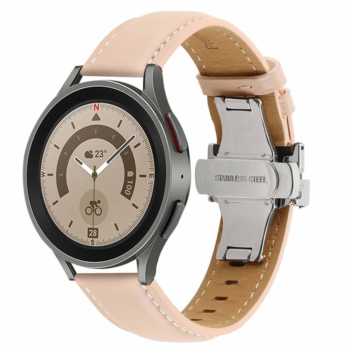 Wigento Smartwatch Armband Für Samsung Galaxy Watch Fe 6 5 4 Normal Pro