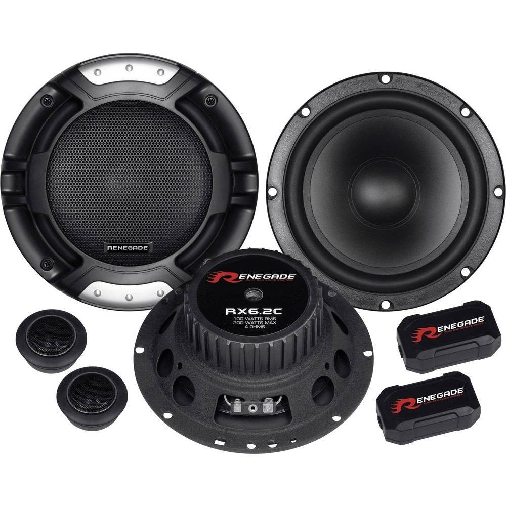 Renegade 2-Wege Komponenten-System Auto-Lautsprecher, Car-Hifi