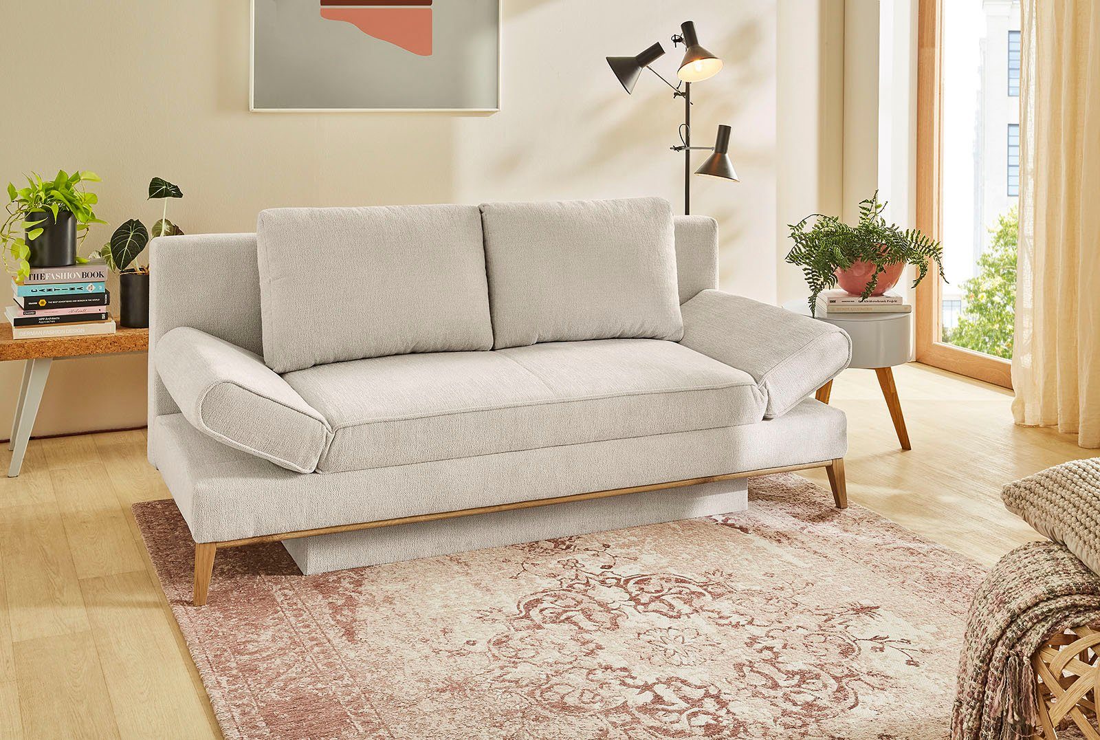 Jockenhöfer Gruppe Schlafsofa Yann, inklusive Bettfunktion, Stauraum/Bettkasten, verstellbare ...