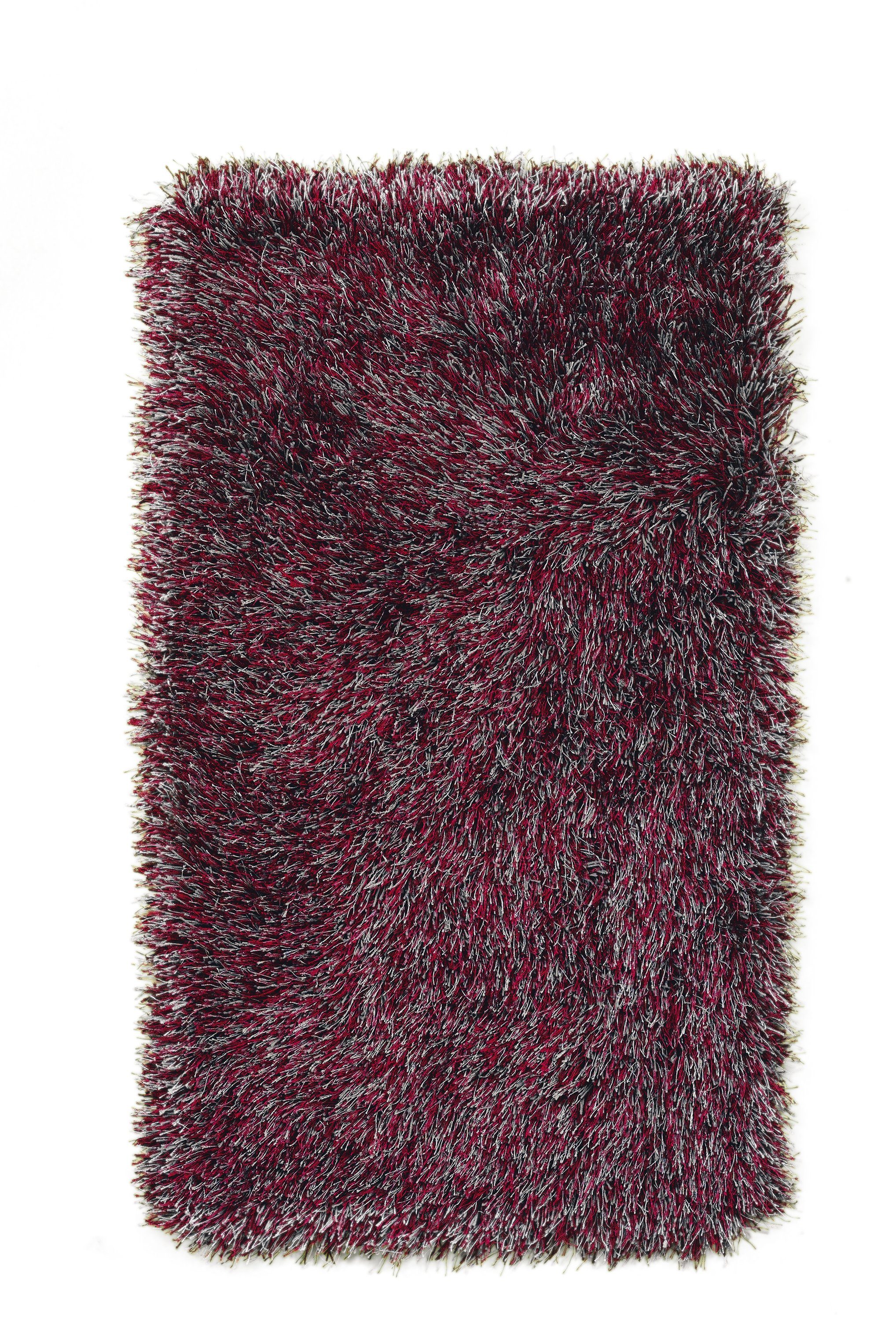 Peyer Syntex Designteppich 1 Teppich Sofia Polyshaggy Fb Grau Rot 160