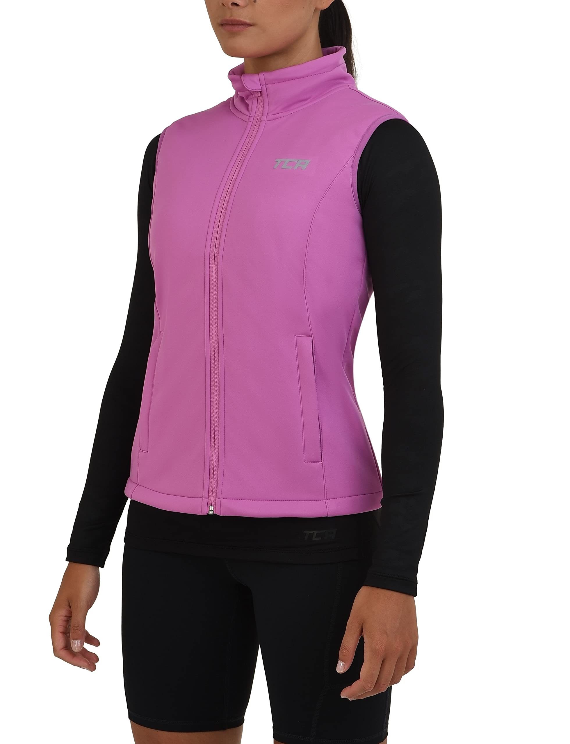 Tca Kurzjacke Tca Damen Flyweight Windweste Mit Reißverschlusstaschen