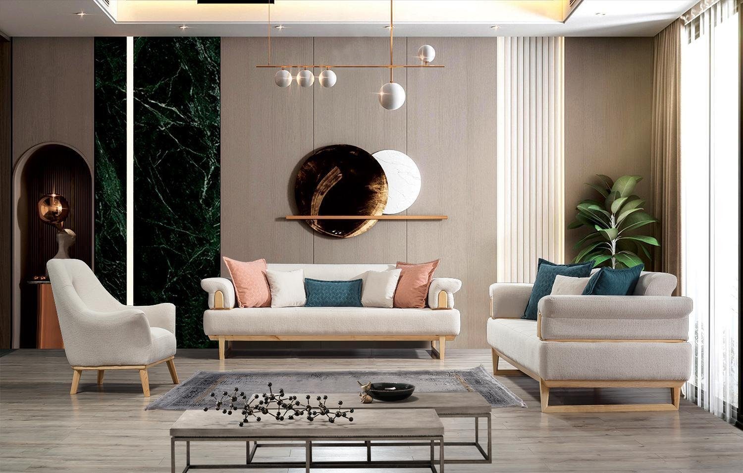 Jvmoebel Sofa Garnitur Set Sofas 331 Sitzer Garnitur Set Sofas Sessel
