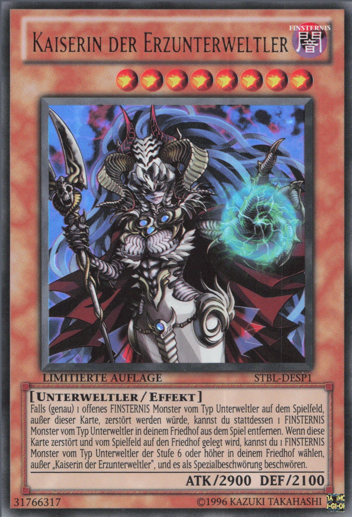Recollectibles Sammelkarte Yugioh Karte Kaiserin Der Erzunterweltler V