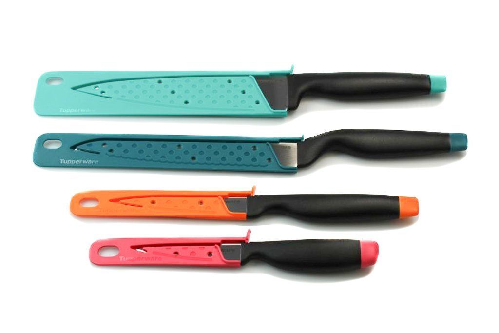 TUPPERWARE Allzweckmesser Messer A-Serie Set (4) + SPÜLTUCH