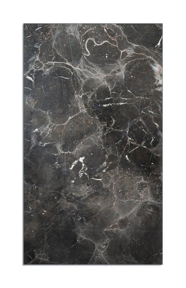 Wallario Herd Abdeckplatte Schwarze Marmor Optik Esg Sicherheitsglas